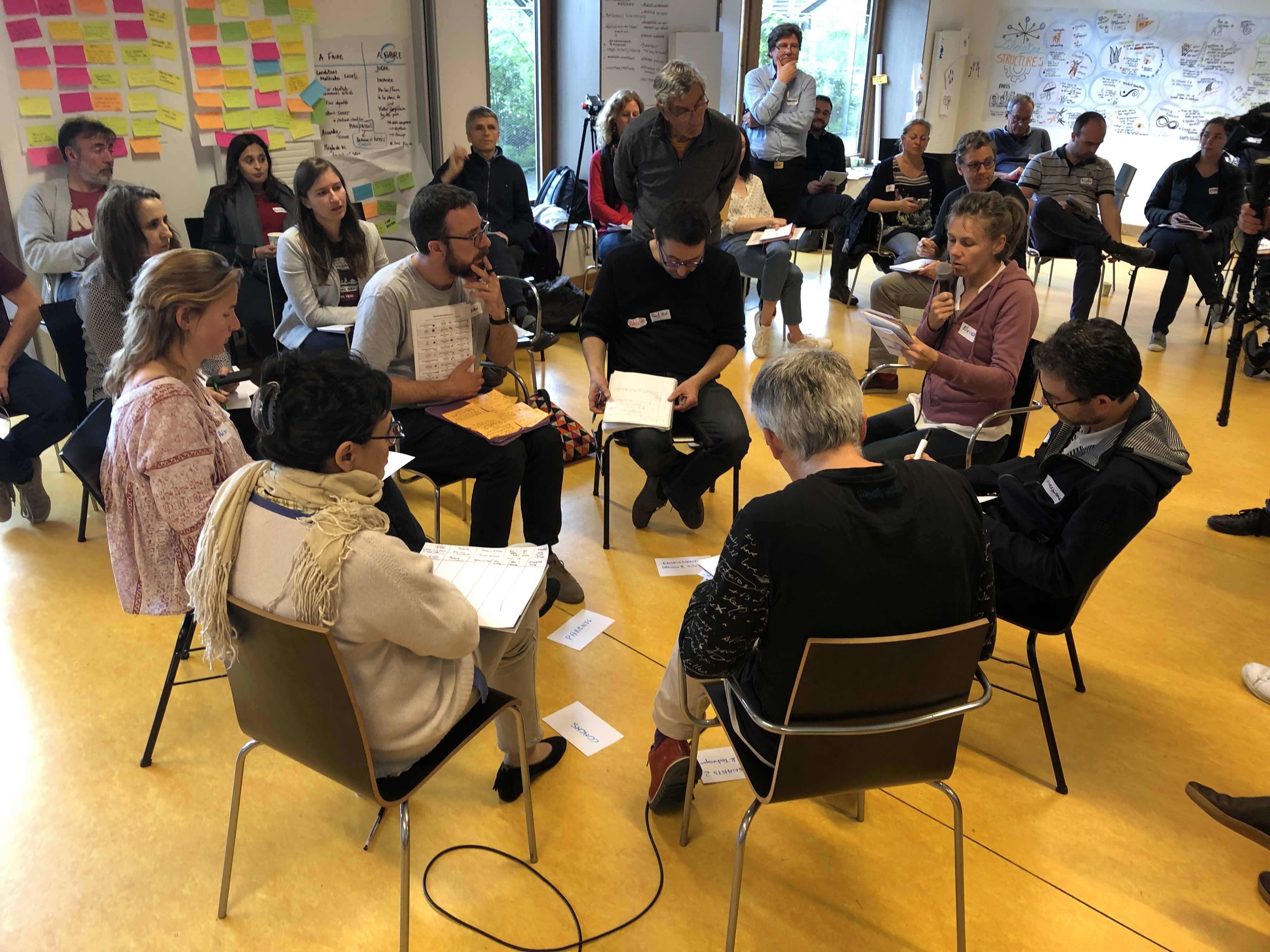 Travail en équipe dans l’atelier d’immersion Liberating Structures 2018 ...